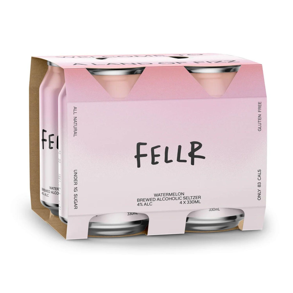 Fellr Watermelon Seltzer (4 Pack) | Kent Street Cellars