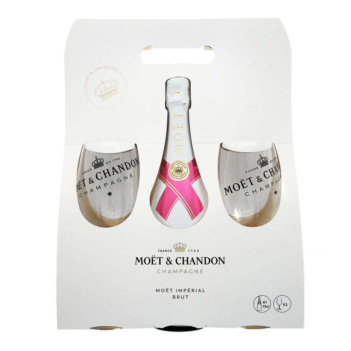 Moet & Chandon Ice Imperial Rose + 2 Glasses Set | Kent Street Cellars