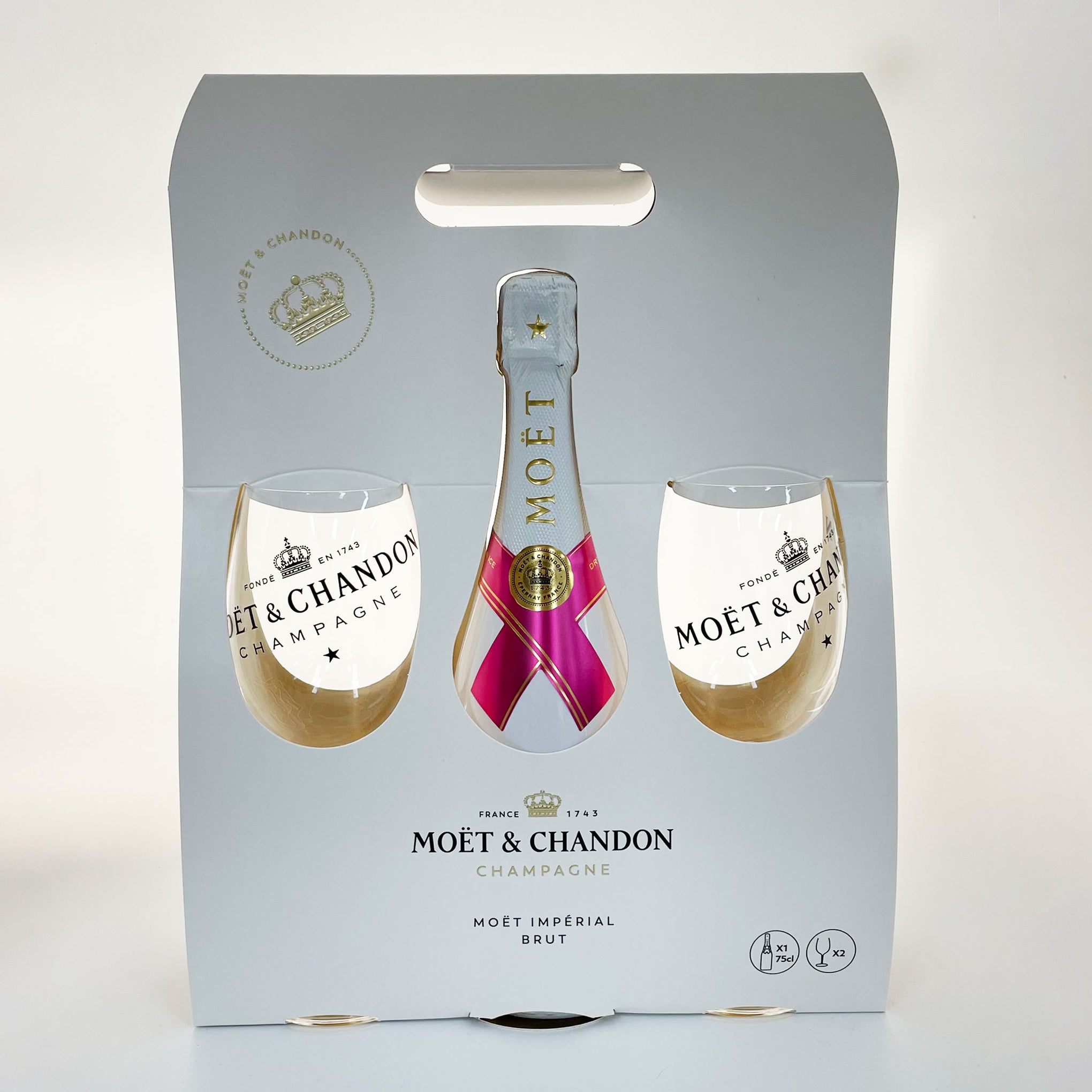 Moet & Chandon Ice Imperial Rose + 2 Glasses Set | Kent Street Cellars