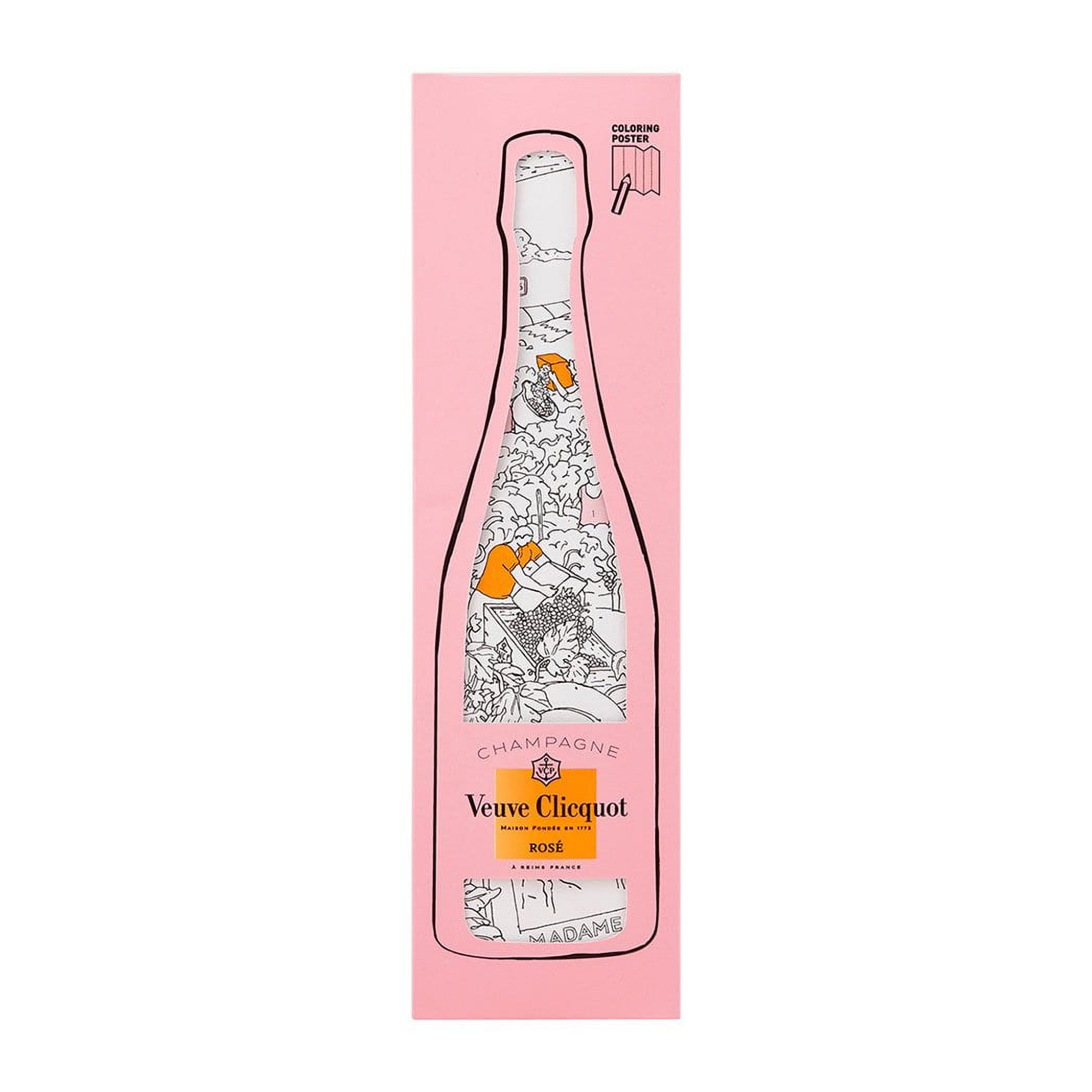 Veuve Clicquot Rosé NV Colouring Kit | Kent Street Cellars