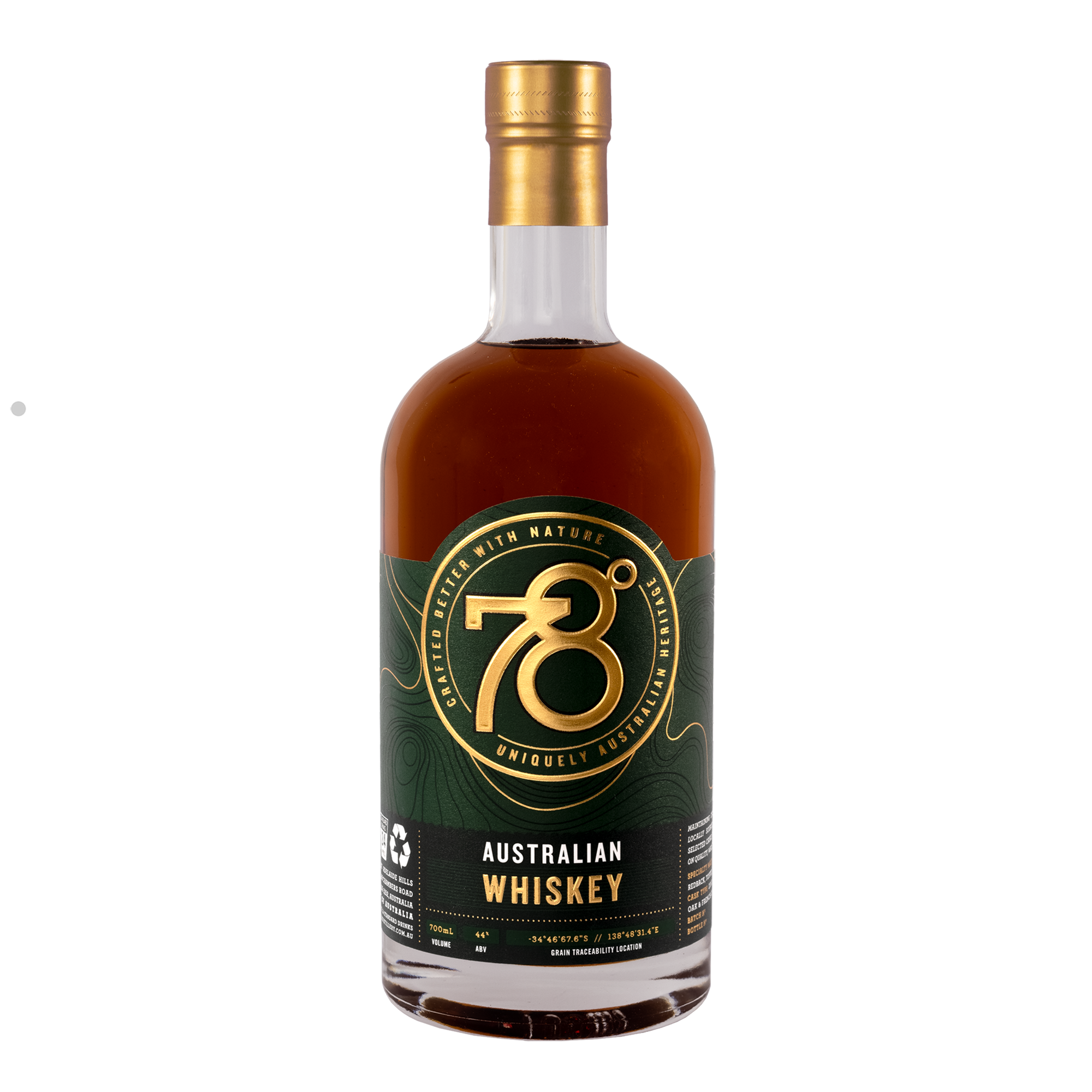 78 Degrees Australian Whiskey 700ml | Kent Street Cellars
