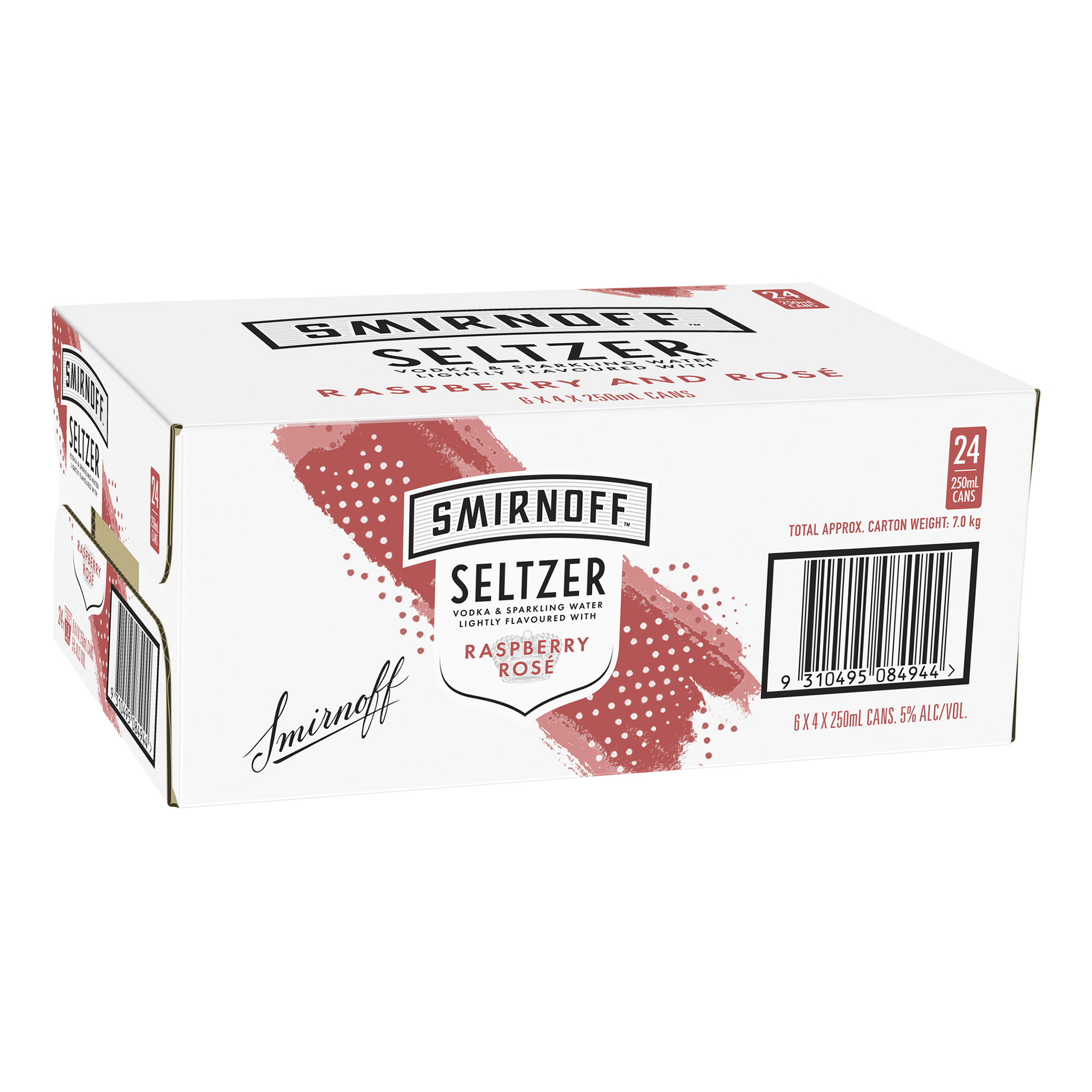 Smirnoff Seltzer Raspberry & Rosè | Kent Street Cellars